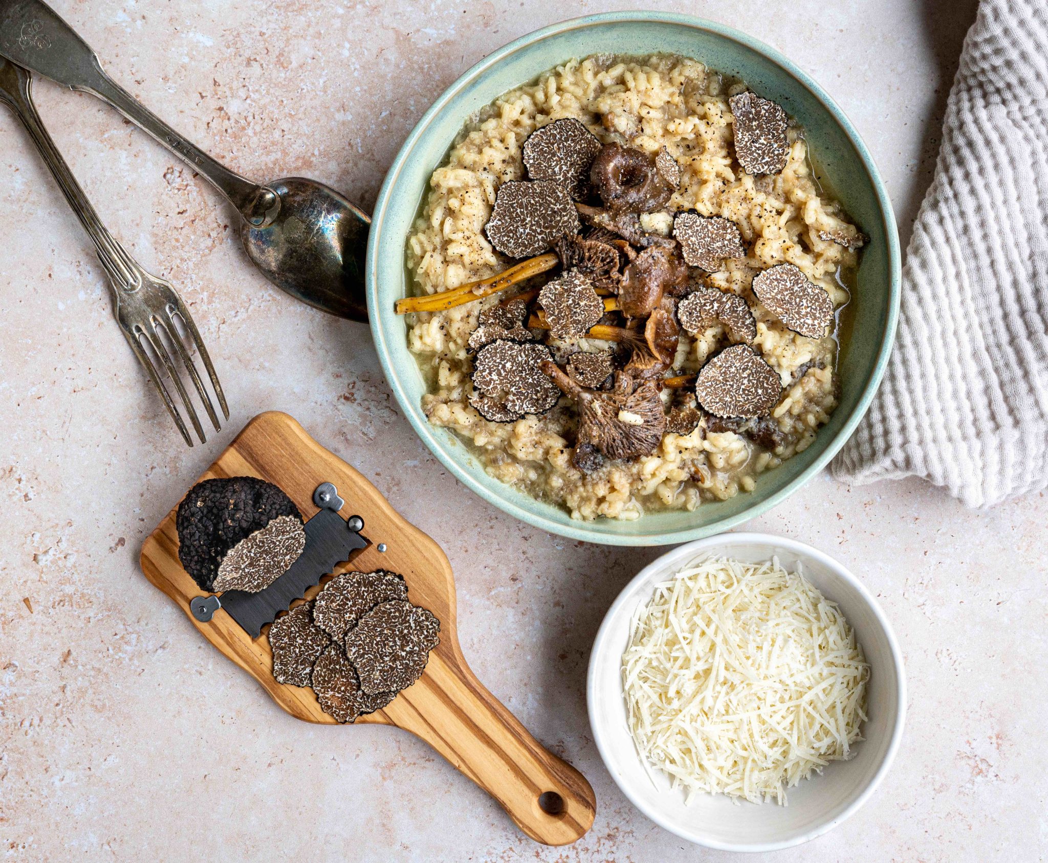 Risotto met cantharellen en truffel | Koken met De Morgen
